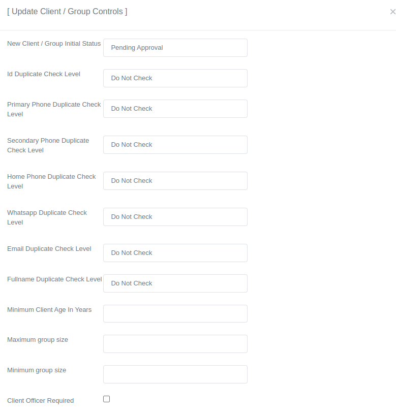 Clients Controls | Lenda System Documentation